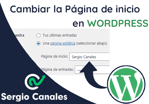 Cambia la pagina de inicio en WordPress 《 en 2 minutos